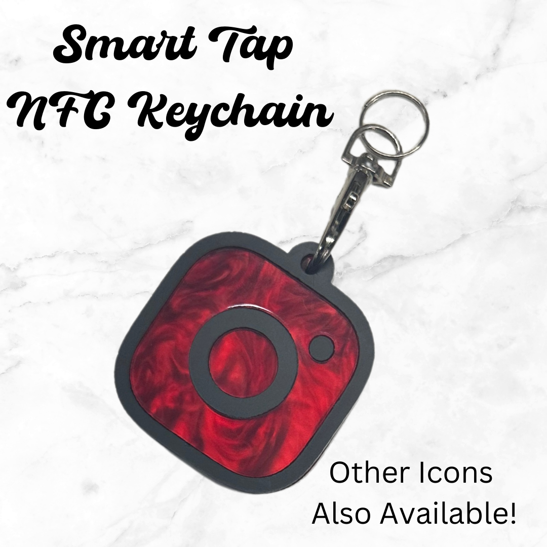 Acrylic Keychains | Smart Tap NFC Keychain – This&That Co